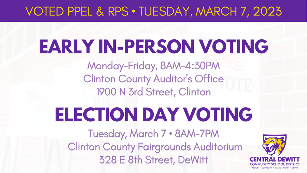 Early in-person voting and election day information | Central DeWitt ...