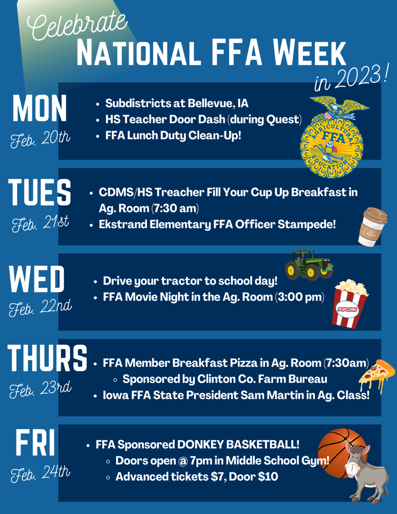 Celebrate National FFA Week Feb. 20-24 | Central DeWitt School District