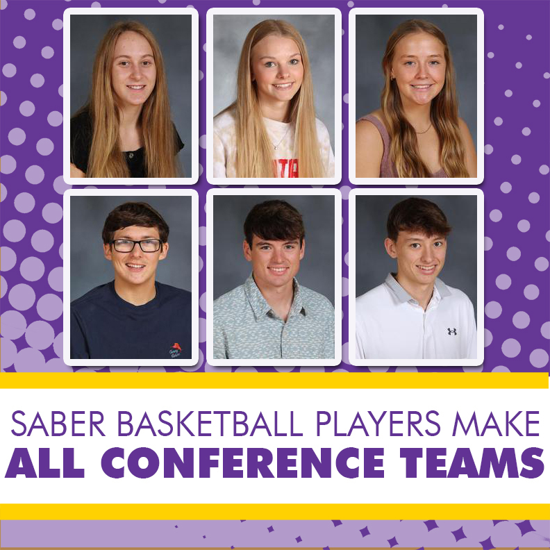 Saber basketball players make MAC All Conference teams | Central DeWitt ...