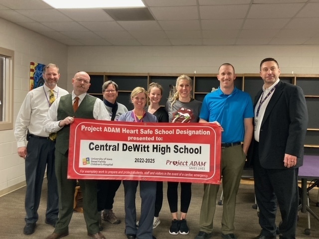 CDCSD is first in Iowa to receive Heart Safe School designation for all schools | Central DeWitt ...