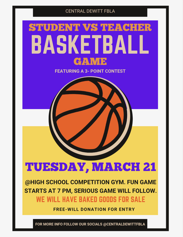 SAVE THE DATE: FBLA Student vs. Teacher Basketball Game is March 21st ...